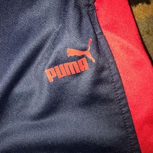 Puma | Bottoms | Puma Track Pants Blue Red Xl 82 | Poshmark